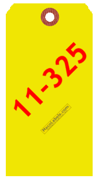 MACO 11-325 Yellow Shipping Tags 4-3/4" X 2-3/8", 1000 Tags Per Box ...