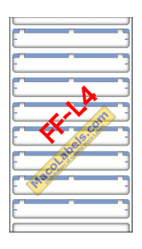 MACO FF-L4 Light Blue File Folder Label 3-7/16" X 9/16" – Macolabels