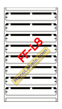 MACO FF-L8 Black File Folder Labels 3-7/16" X 9/16" – Macolabels