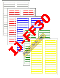 MACO IJ-FF30 File Folder labels, Assorted Colors, 3-7/16" X 2/3 ...