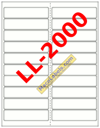 MACO LL-2000 White Address Labels, 20 Labels Per Page, 4" X 1" – Macolabels