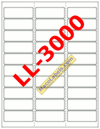 MACO LL-3000 White Address Labels, 30 Per Sheet, 2-5/8" X 1" – Macolabels