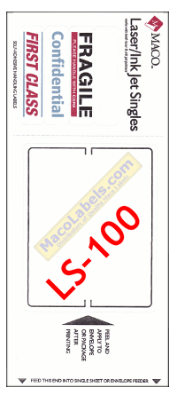 MACO LS-100 Blank Shipping & 4 Handling Labels – Macolabels