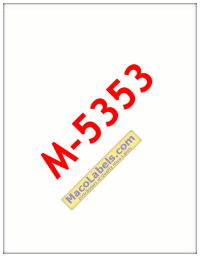 MACO M-5353 White Full Sheet Copier Label 8-1/2" X 11" – Macolabels
