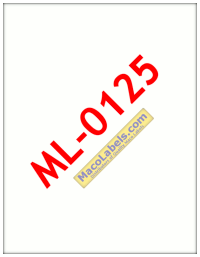 MACO ML-0125 Full Sheet Label, 8-1/2" X 11 Label, One Label Per Sheet ...