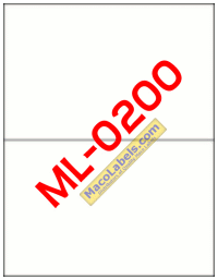 ML-0200 Half Sheet Label, 8-1/2" X 5-1/2", 2 Labels per Sheet – Macolabels