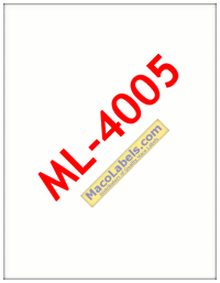 MACO ML-4005 Matte Clear Full Sheet 8-1/2" X 11" Labels – Macolabels