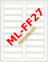 MACO ML-FF27 White 15/16" X 3-7/16" Large File Folder Labels – Macolabels