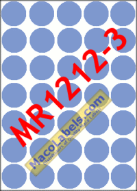 MACO MR1212-3 Light Blue 3/4" Diameter Color Coding Labels – Macolabels