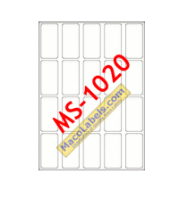 MACO MS-1020 Rectangular Label 5/8" x 1-1/4", 800 Labels Per Box ...