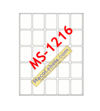 MACO MS-1216 Rectangular Labels 3/4" x 1" , 1000 Labels Per Box ...