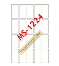 MACO MS-1224 Rectangular Label 3/4" x 1-1/2, 500 Labels Per Box ...