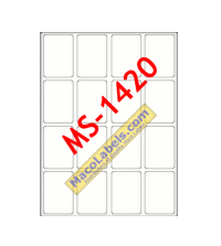 MACO MS-1420 Rectangular Labels 7/8" x 1-1/4", 500 Labels Per Box ...