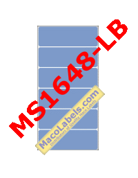MACO MS1648-LB Light Blue 3" x 1" Label, 200 Labels Per Box – Macolabels