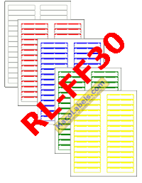 MACO RL-FF30 Assorted Colors File Folder Labels, 3" X 2/3" on Recycled ...