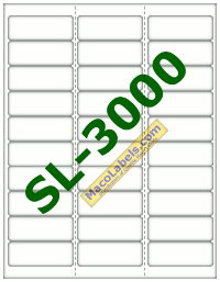 MACO SL-3000 White Sugar Cane Shipping Labels 2.625" X 1" – Macolabels