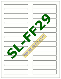 MACO SL-FF29 White Sugar Cane File Folder Labels 3-7/16" X 2/3 ...