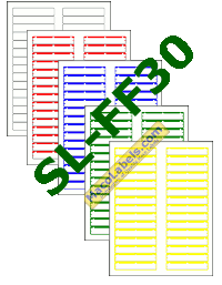 MACO SL-FF30 Assorted Colors Sugar Cane File Folder Labels 3-7/16" X 2 ...